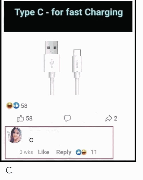 Usb fast charge (type C) - 9GAG