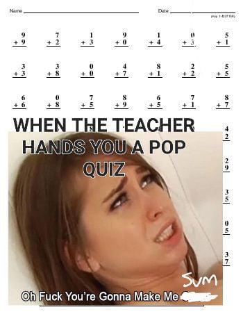 YO, teach, I can't do maths - 9GAG