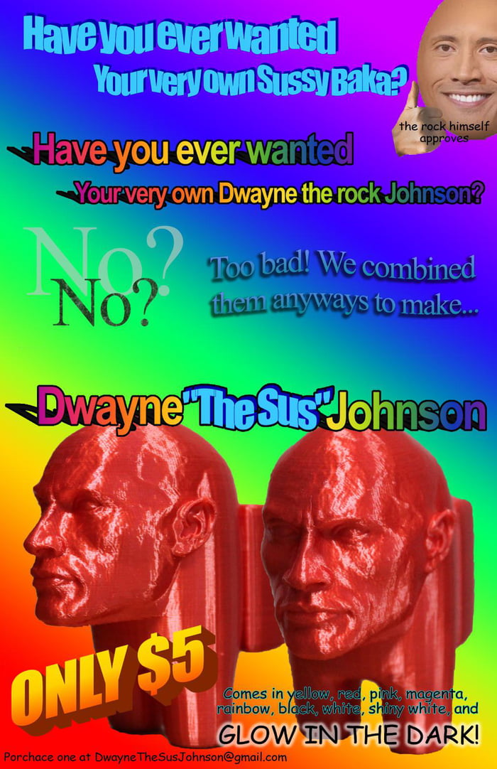 Dwayne “the sus” Johnson fanart - 9GAG