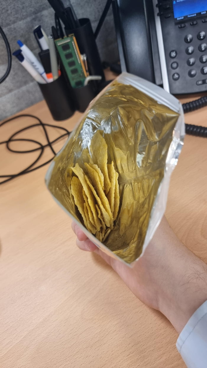This is a "Full" bag of Walkers. - 9GAG