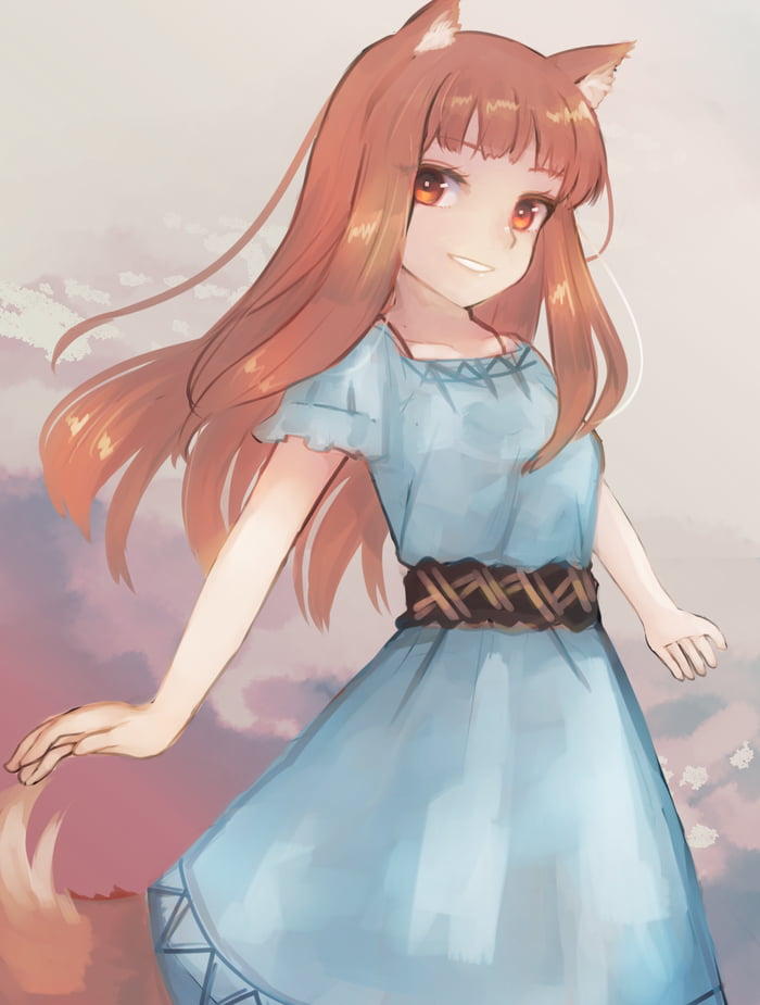Holo in a blue dress - 9GAG