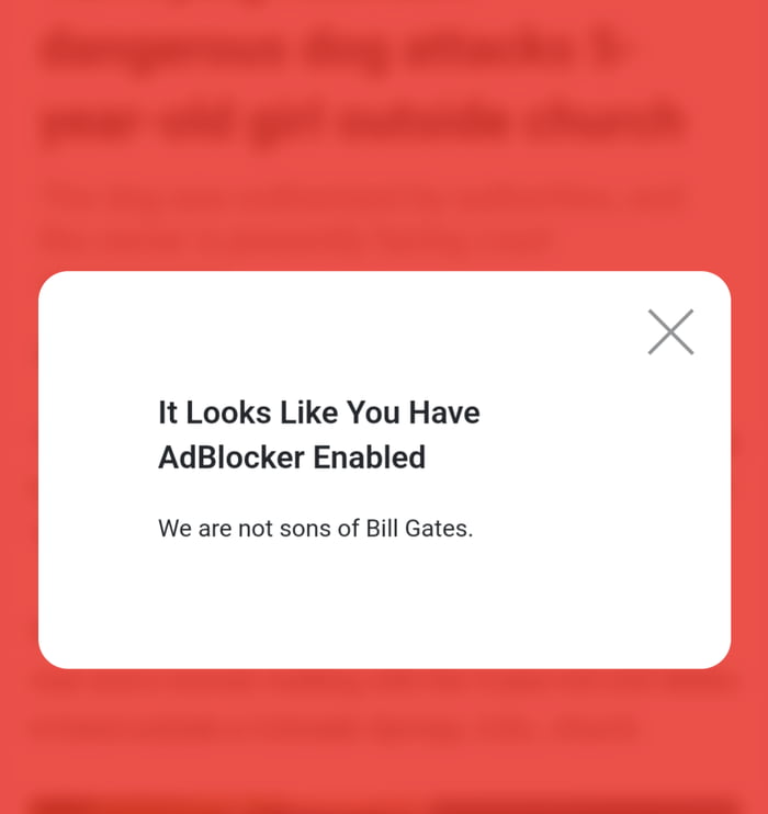 This you're using AdBlock notification - 9GAG