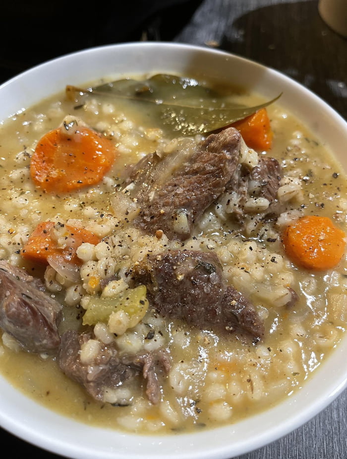 Homemade beef stew with barley - 9GAG