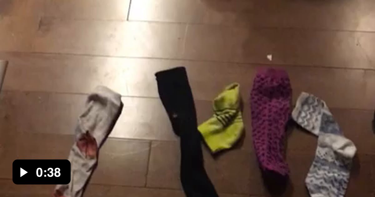 The sock thief has struck again! Hilarious ending. - 9GAG