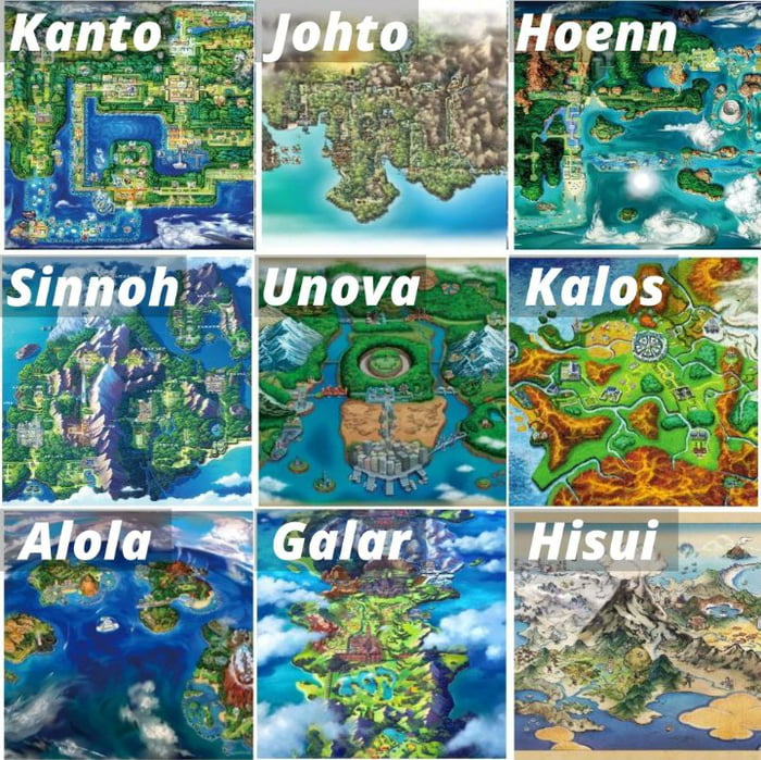 Favorite Pokemon Region? - 9GAG