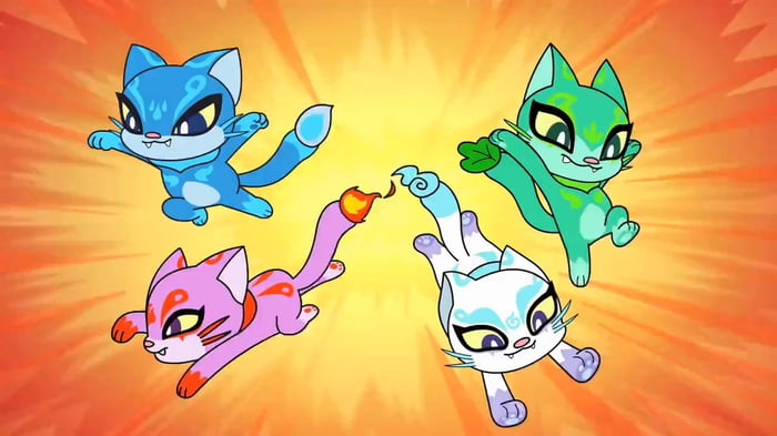 Elemental Cats - 9GAG