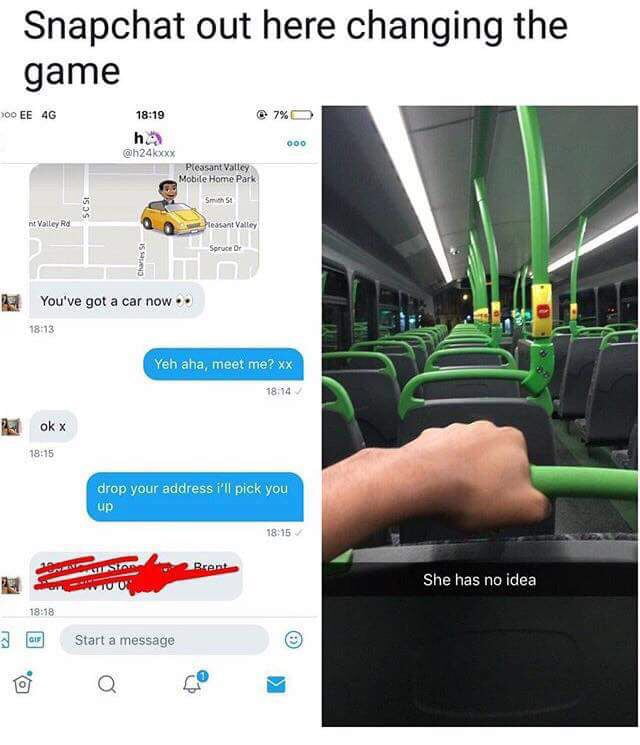 To the guy with the fake bitmoji location, I raise you this - 9GAG