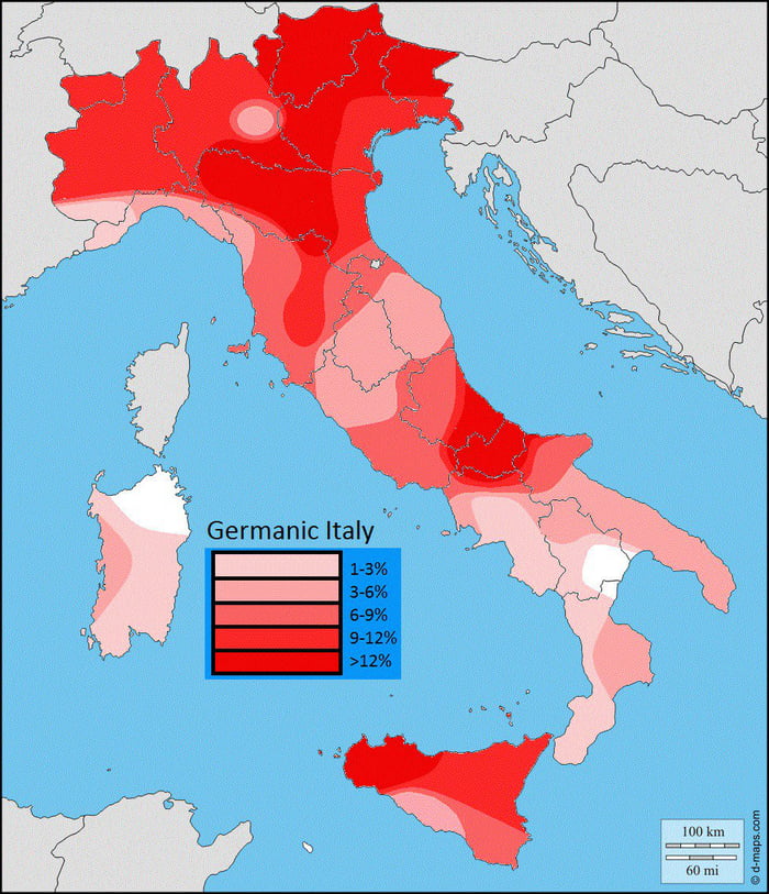 Germanic DNA in Italy - 9GAG