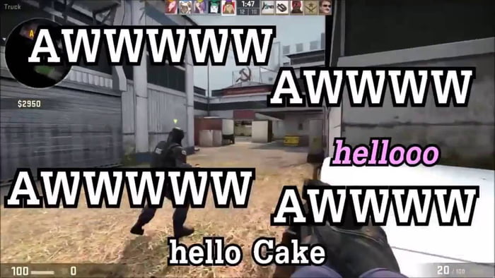 SovietWomble Cake says hello/Nep says Im peeking banana - 9GAG