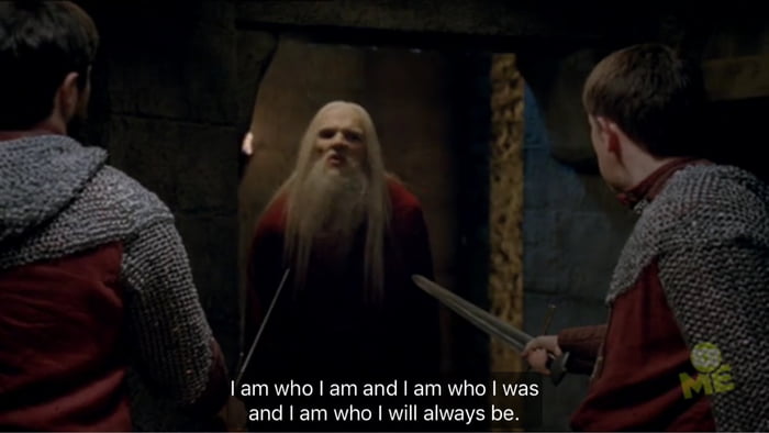 Merlin- pretty hilarious when he becomes the old man - 9GAG