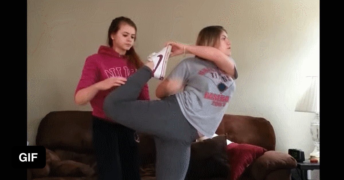 Helping a friend stretch... - 9GAG