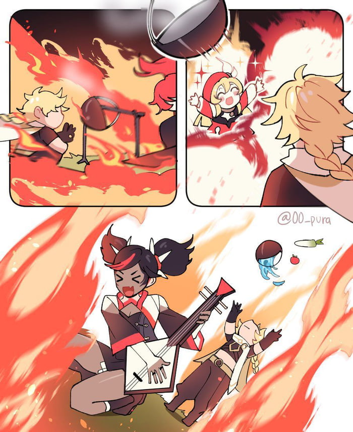 Aether: I just need a little spark TO COOKING!! - 9GAG