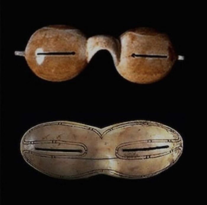 First sunglasses were made by the Inuits 4000 years ago. These glasses ...