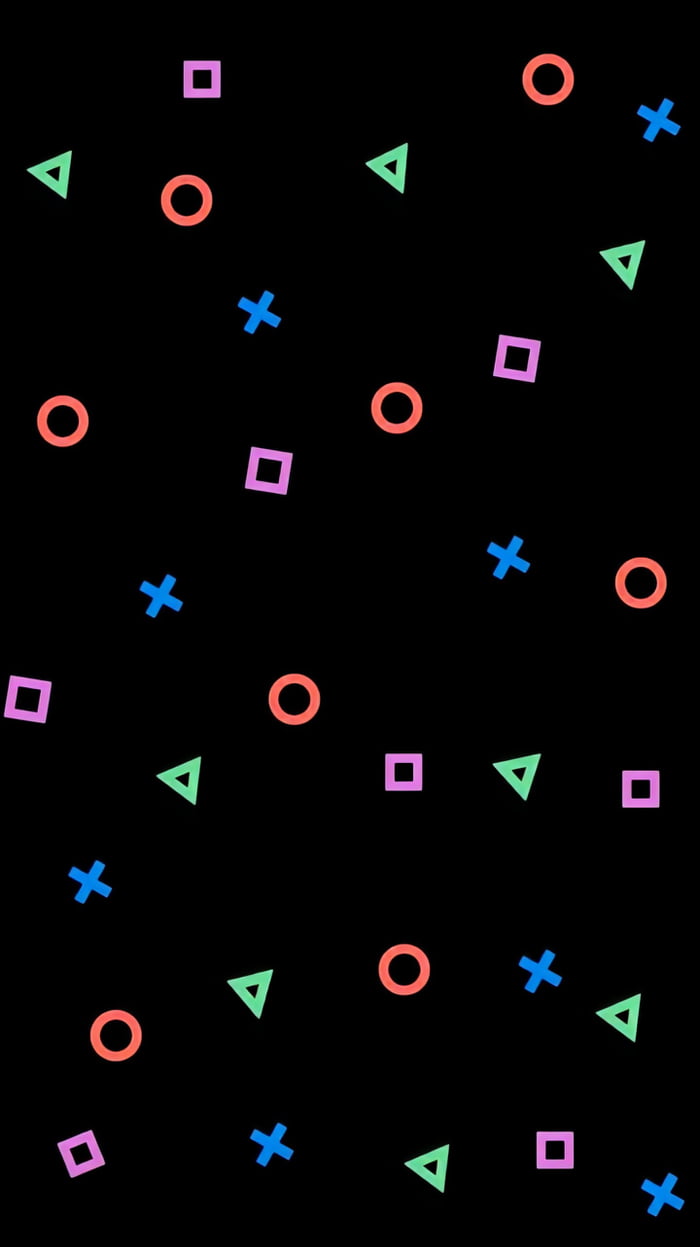 PlayStation Symbol Pattern (1440x2560) - 9GAG