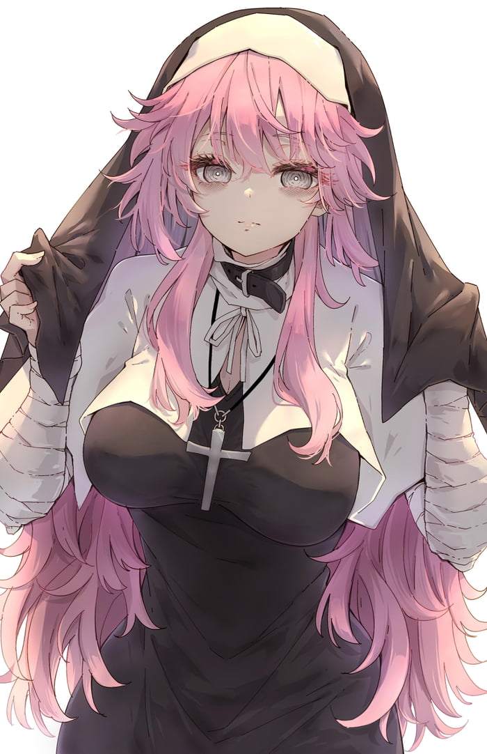 A Pink Haired Nun - 9GAG