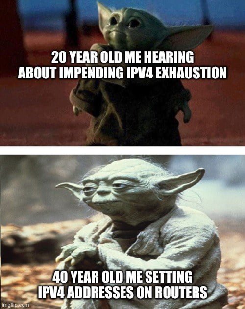 Many years later IPv6 still not needed - 9GAG