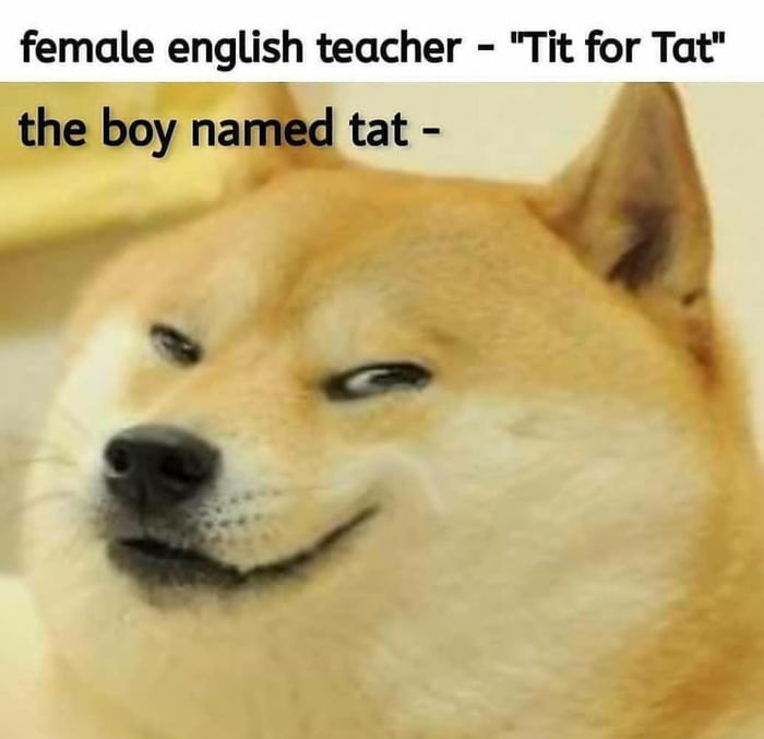 Evil Doge smiles again - 9GAG