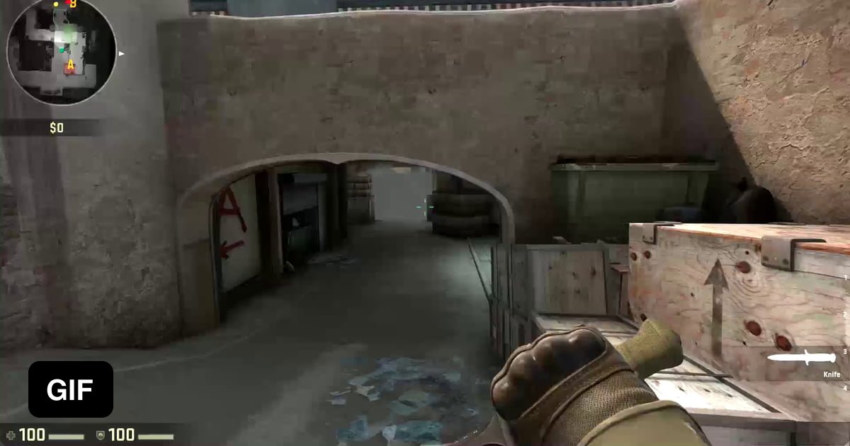 The flashbang saved me from the AWP shot (CS GO) - 9GAG