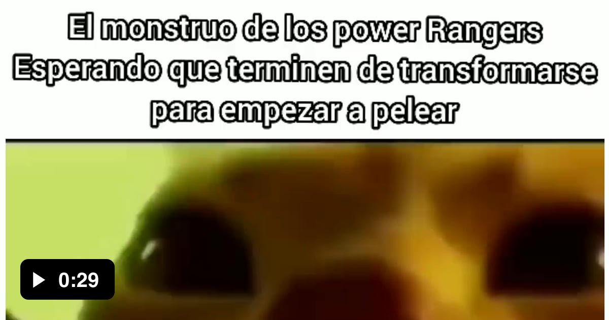 The monster waiting for the Power Rangers finish the transformation to ...