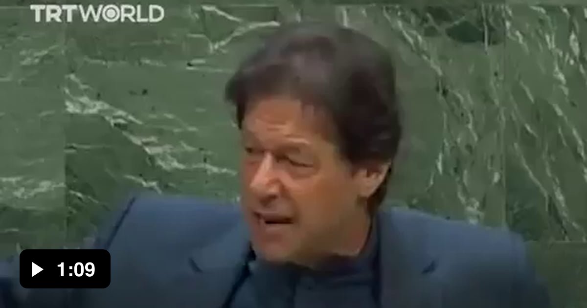 Pakistan Bossman speaking at the United Nations General Assembly on ...