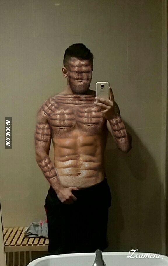 I've been workout my abs! 5th week... haters gonna say it's Photoshop ...