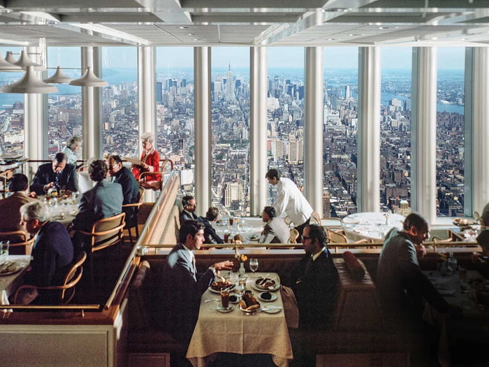 Restaurant at the top of the WTC - 9GAG