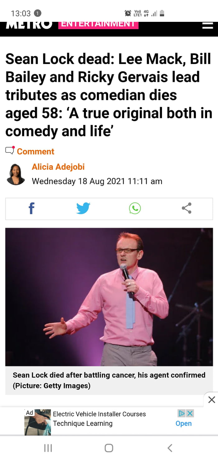 Not sure if its been posted already but this guy was my favourite comedian. Truly a great guy ...