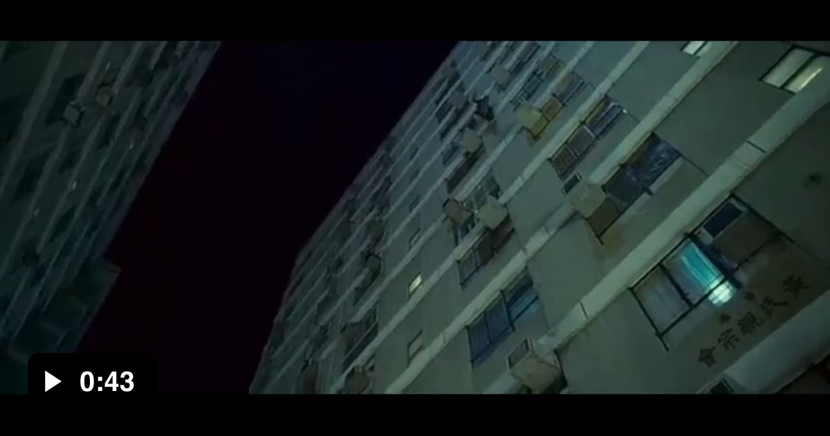 Jackie Chan jumped down a building on ACs in one long shot - 9GAG