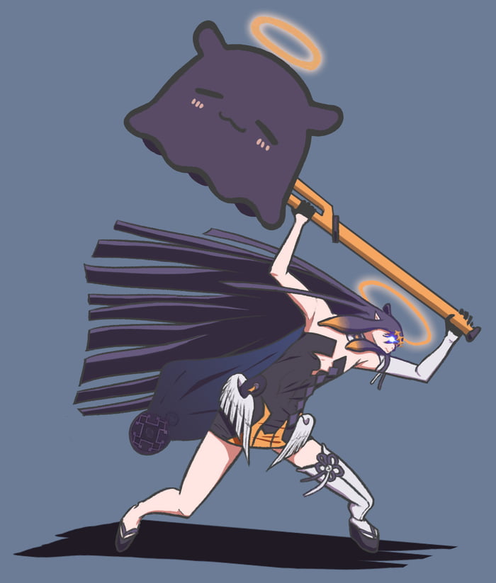 Time for Ina to BONK some monsters - 9GAG