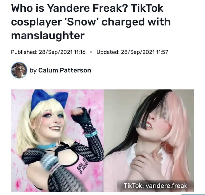 Infamous Cosplayer Snow The Salt Queen Killed someone and is probably ...