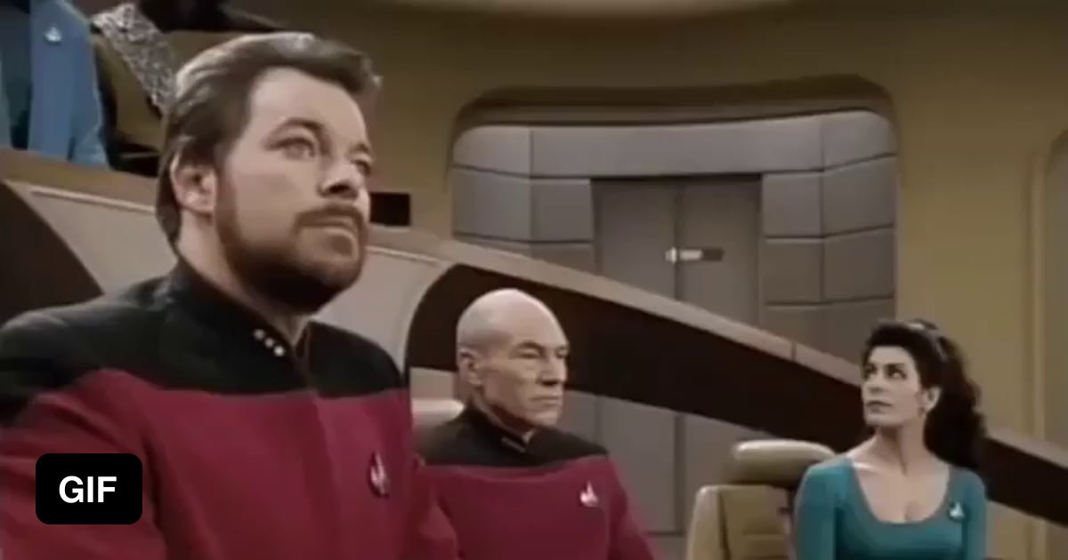 Everyone: "Riker, no!" Riker: "Yes!" - 9GAG