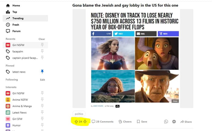 Dear 9 gag , the fact that posts with 24 likes are leaking into ...