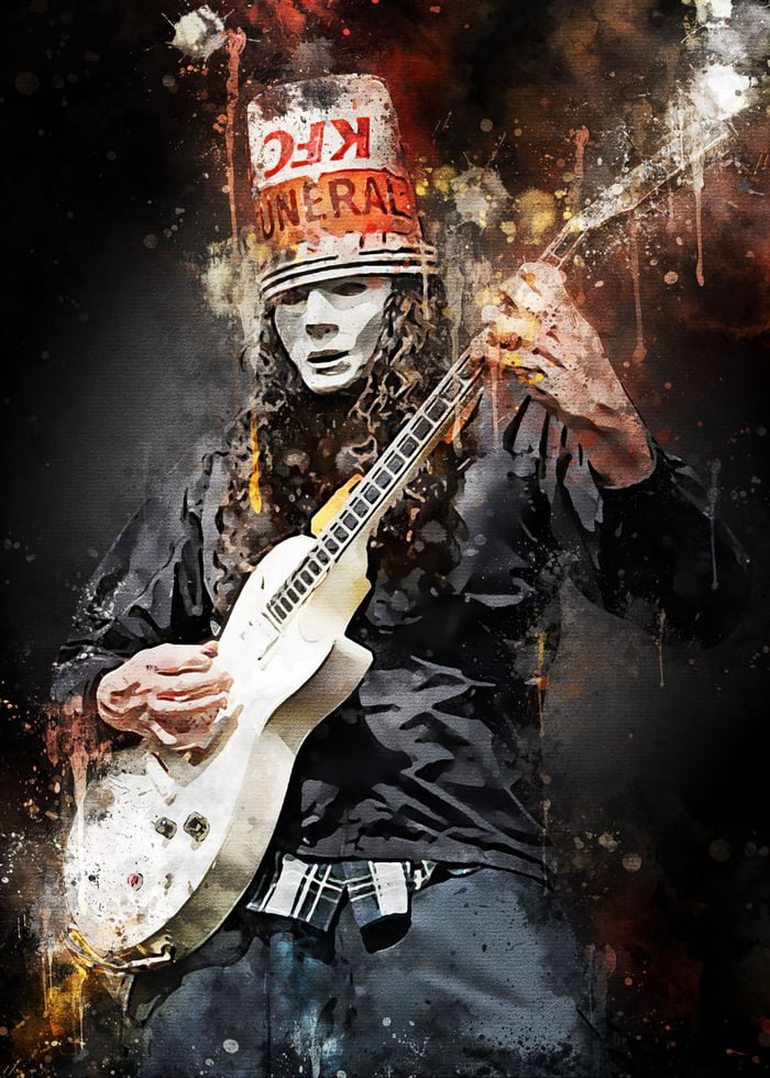 Buckethead. Greatest guitar player of all time. It's fine if you ...