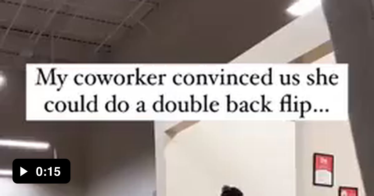 That's some impressive double back flip. - 9GAG