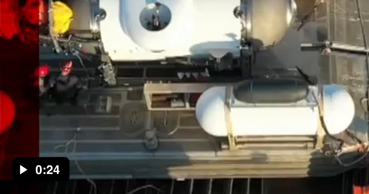 Here's footage from inside the "Titan" submarine that went missing with ...