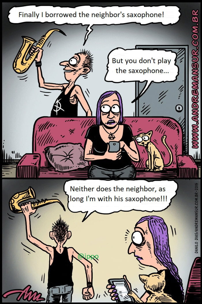 Anybody Knows How To Play The Saxophone 9gag