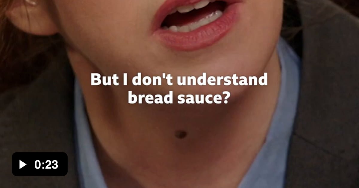 Philomena Cunk - Bread Sauce (He Almost...) - 9GAG