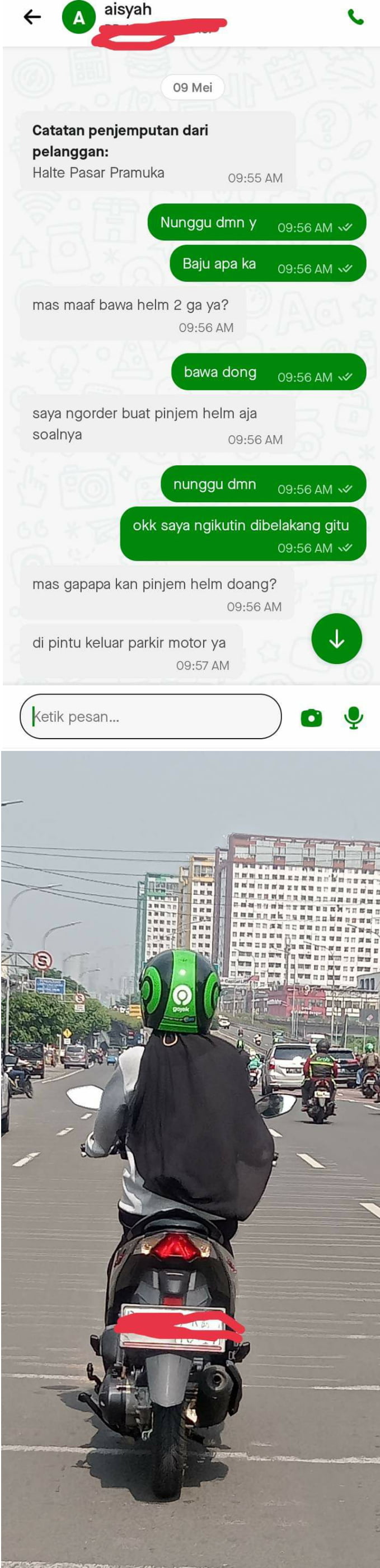 Ane juga pernah gara2 helm hilang di parkiran - 9GAG