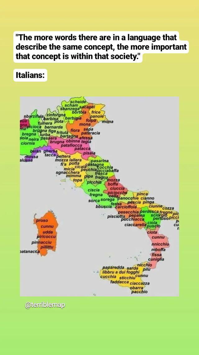 These are all, apparently, words used to describe female genitalia - 9GAG