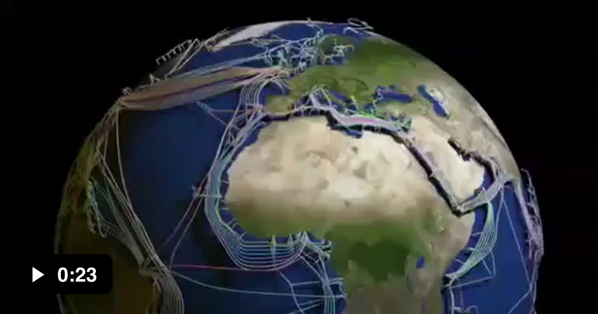 This is what the internet looks like, these are all underwater optical ...