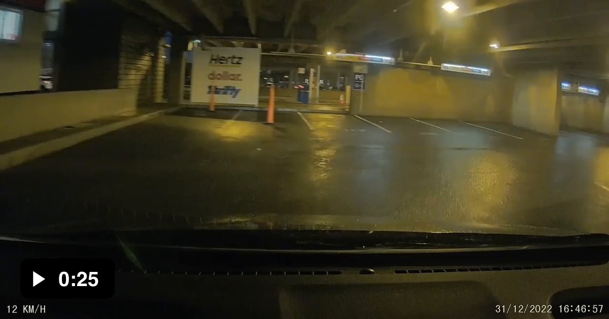 He claimed he didn't see me because his backup camera was dirty. If ...