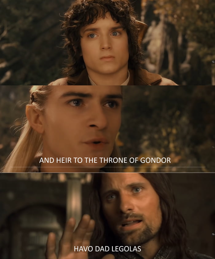 For those who say Frodo never knew Legolas name - 9GAG