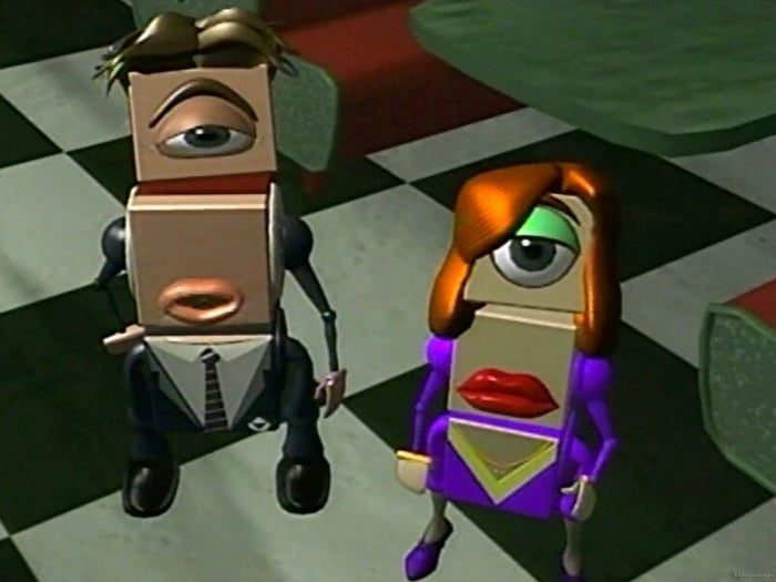 Fax Modem and Data Nully from Reboot. Somehow this one-eyed animation ...