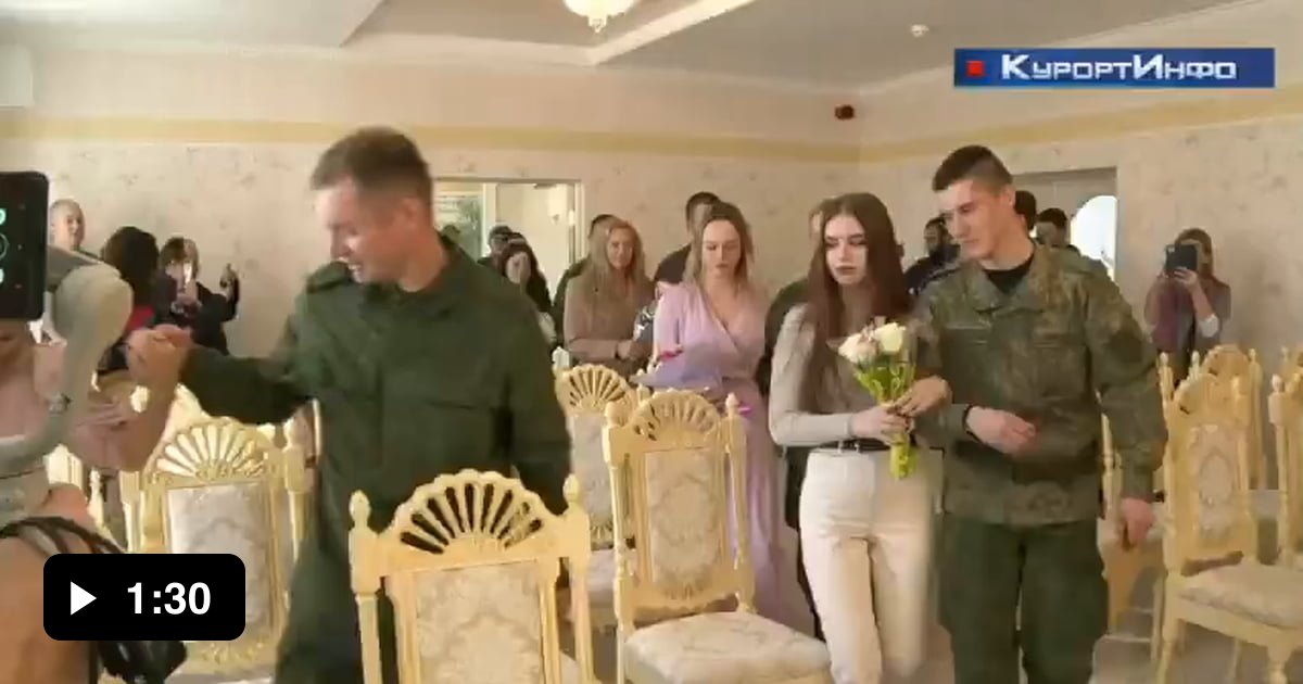 Mass weddings of fresh russian conscripts in St Petersburg. Seems they ...