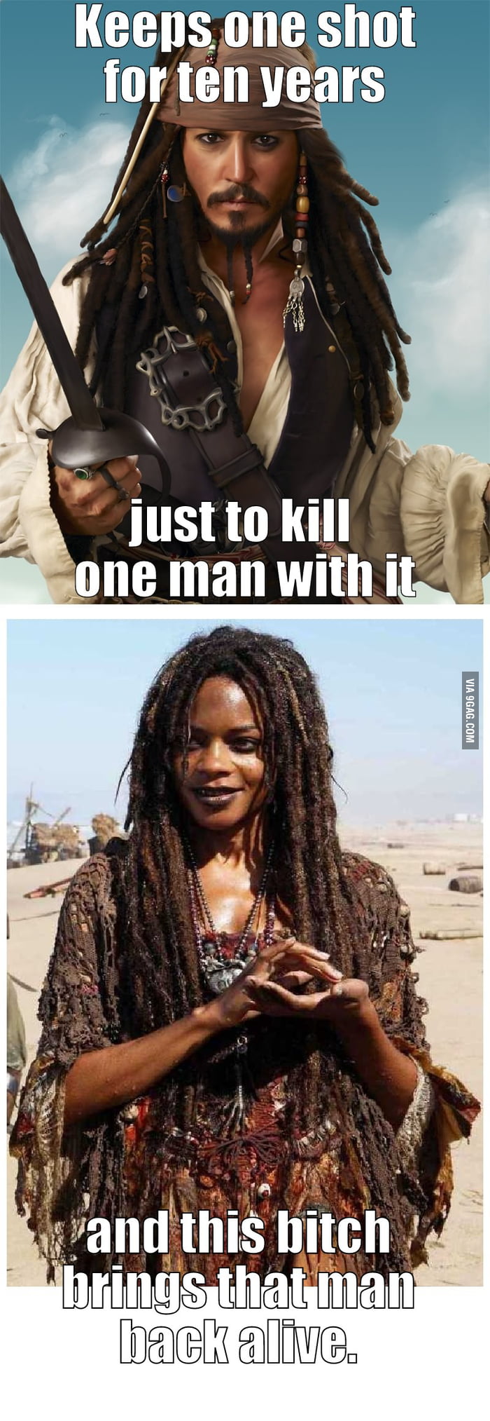 Poor captain Jack Sparrow - 9GAG