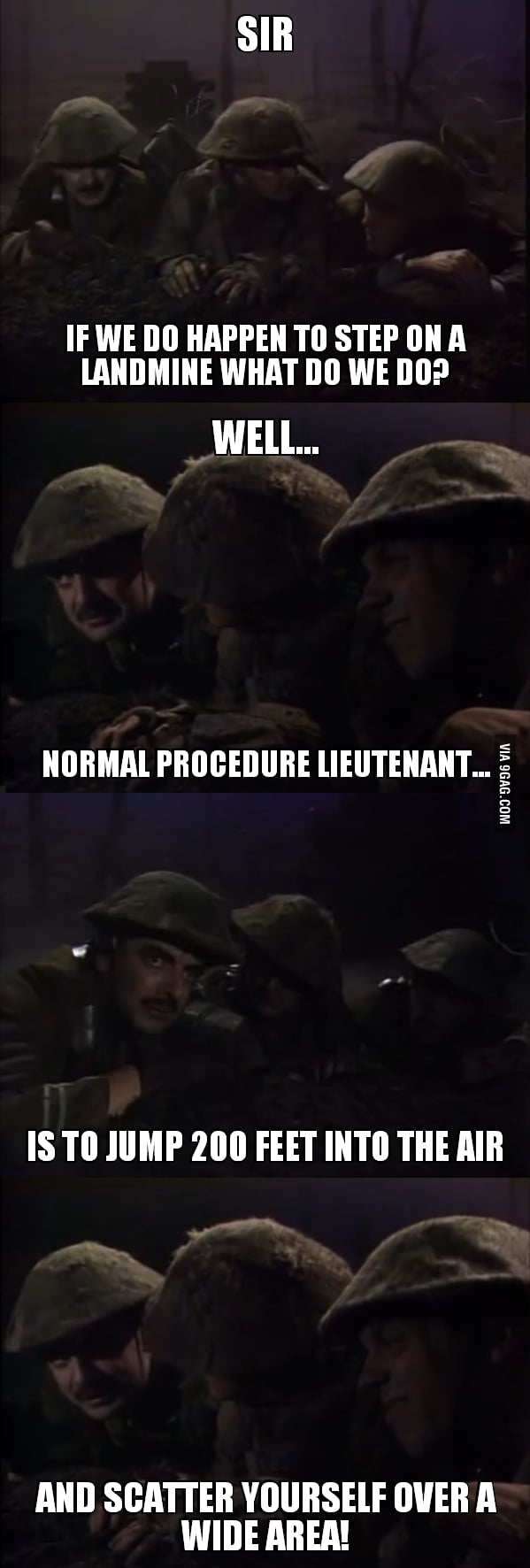 Captain E. Blackadder & Lieutenant George - 9GAG