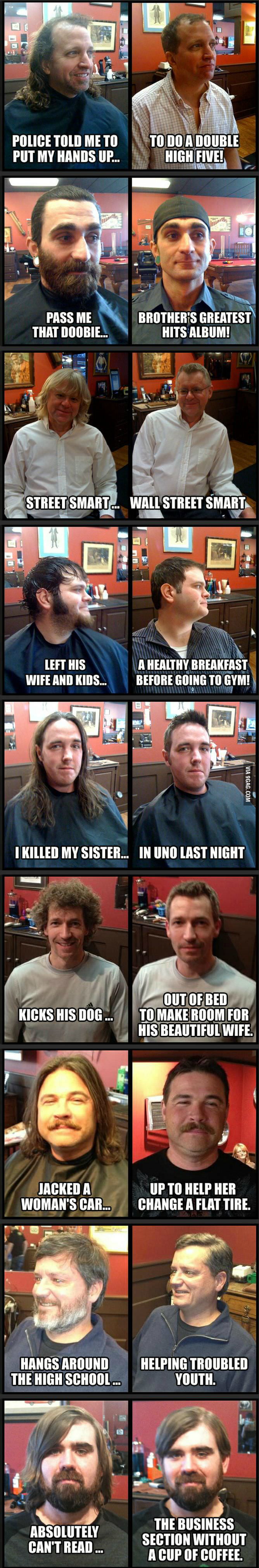 A haircut makes all the difference.. - 9GAG