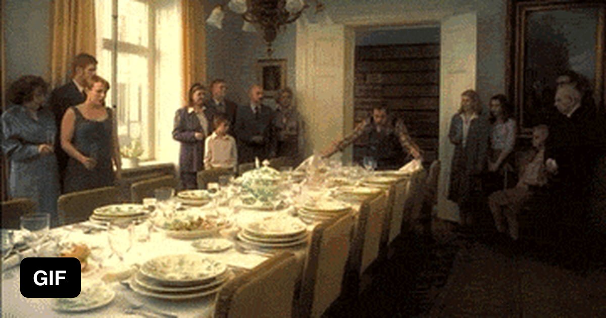Impressive tablecloth trick. - 9GAG