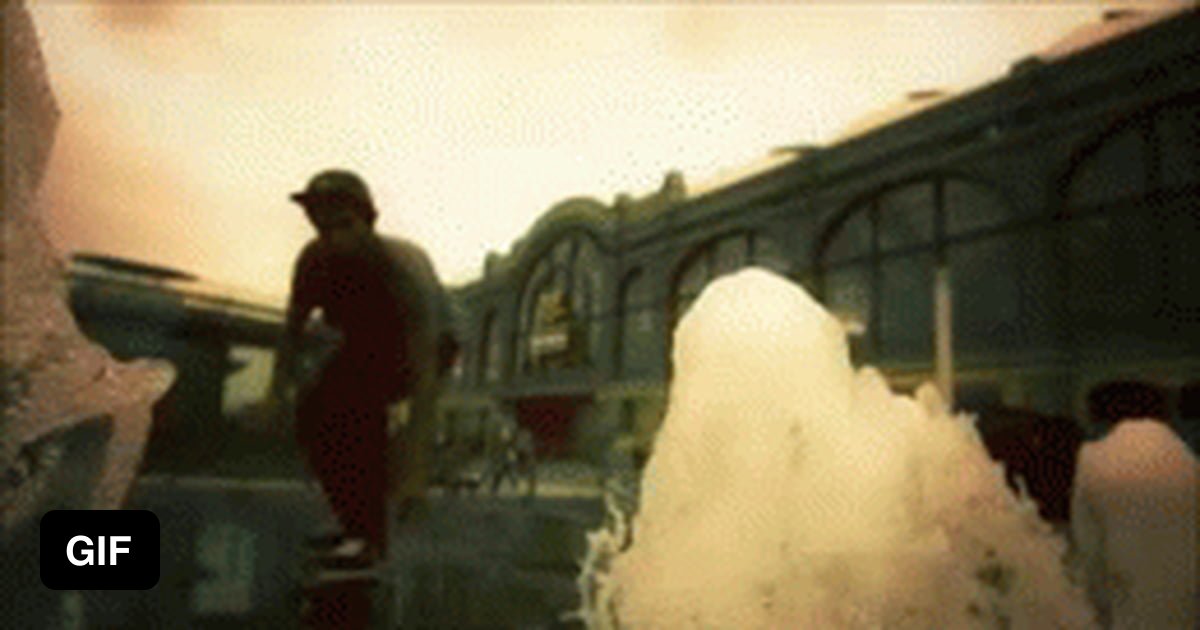 A very watery kickflip. - 9GAG