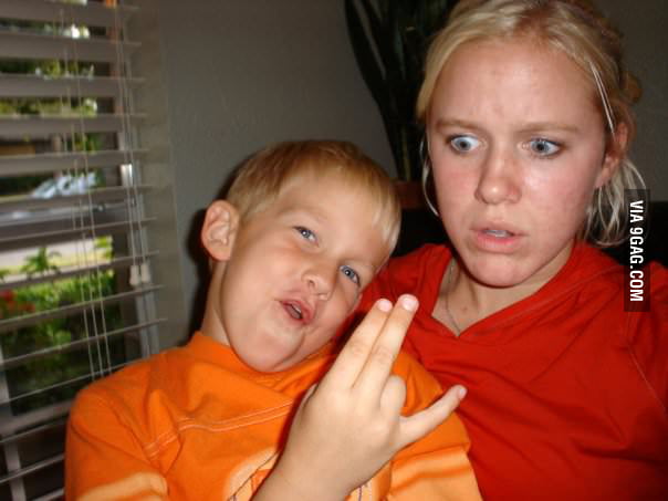 She looks shocked - 9GAG